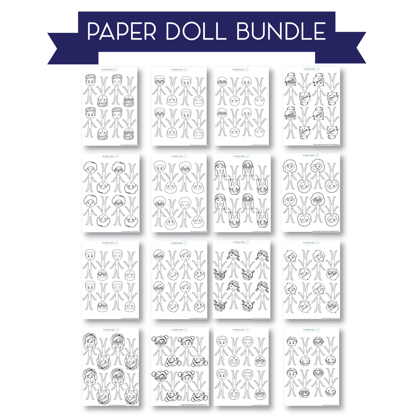 Digital Download Paper Doll Bundle – Kingston Crafts